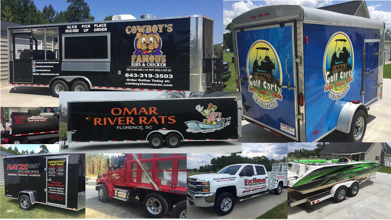 Window Tinting Florence SC- Rayze Stickers, Signs and Tint